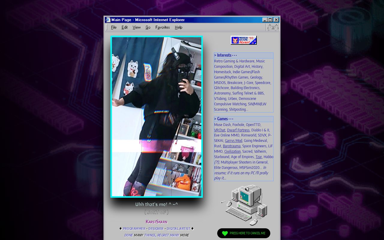 KarstSkarn Carrd Contact Page